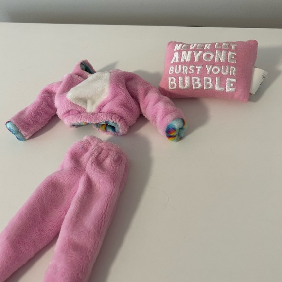 Barbie | Toys | Used Doll Pajamas Set With Pillow Girl Doll Flipable ...